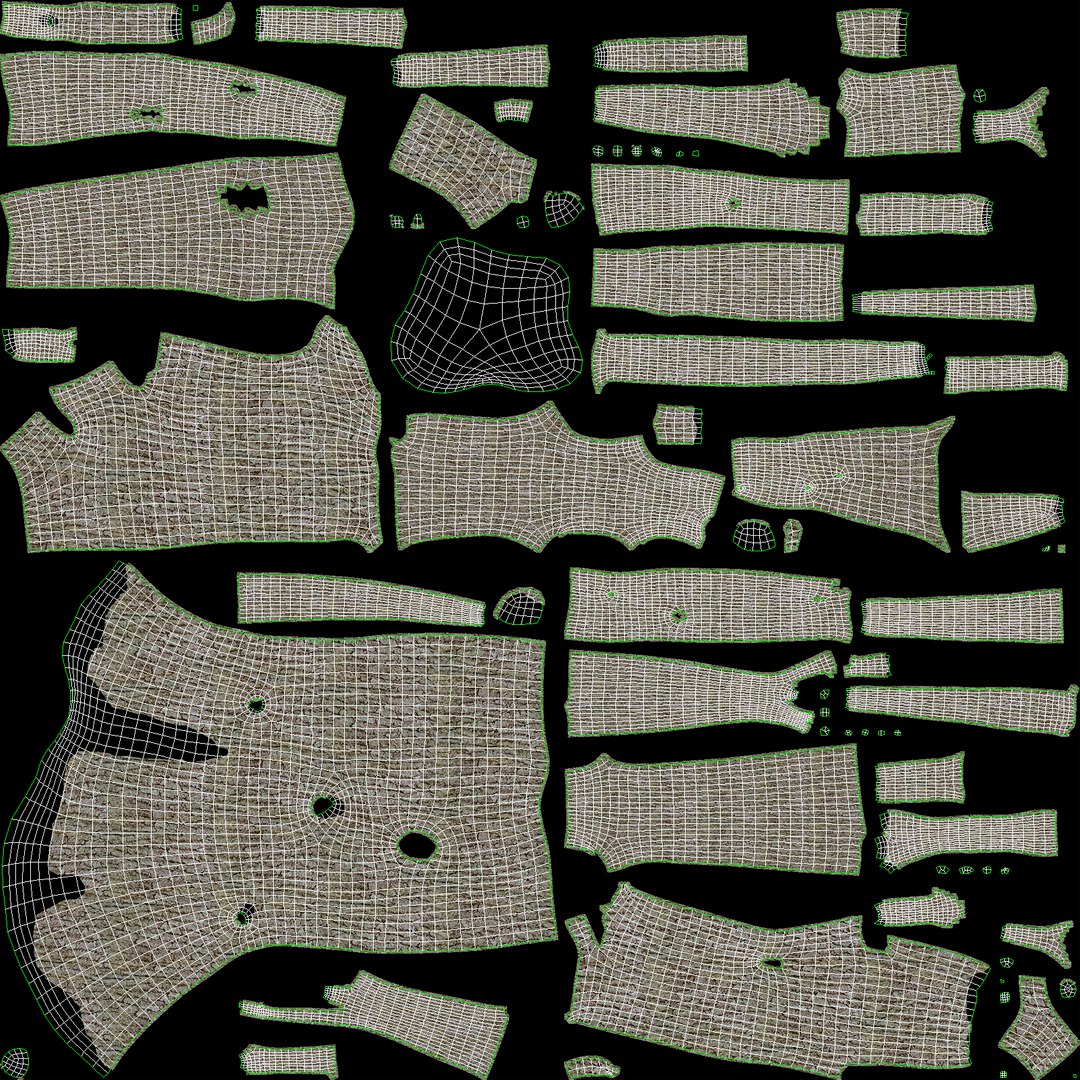 3d Model Fallen Logs Oak 01