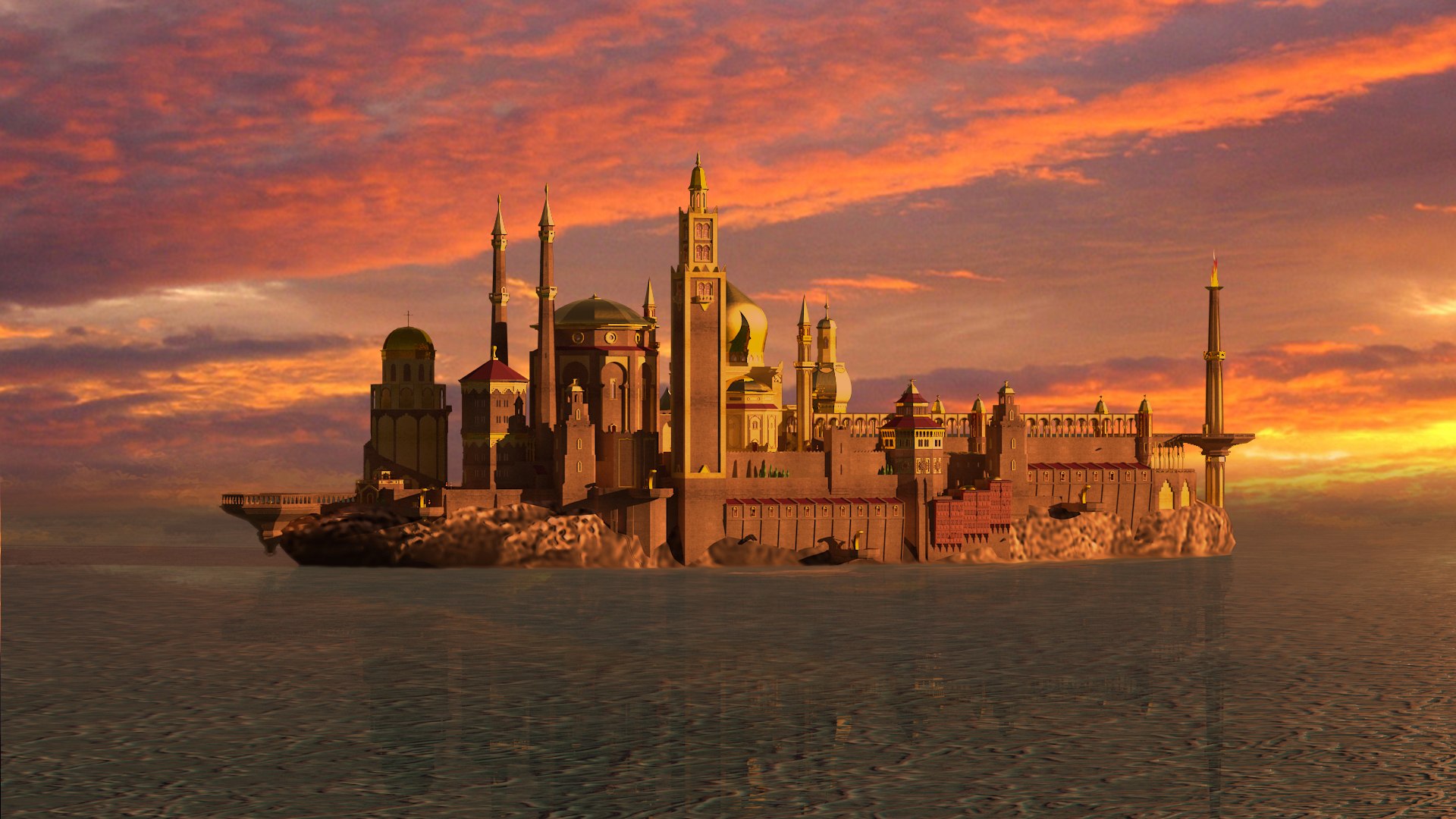 Flying Island 3D Model - TurboSquid 1282901