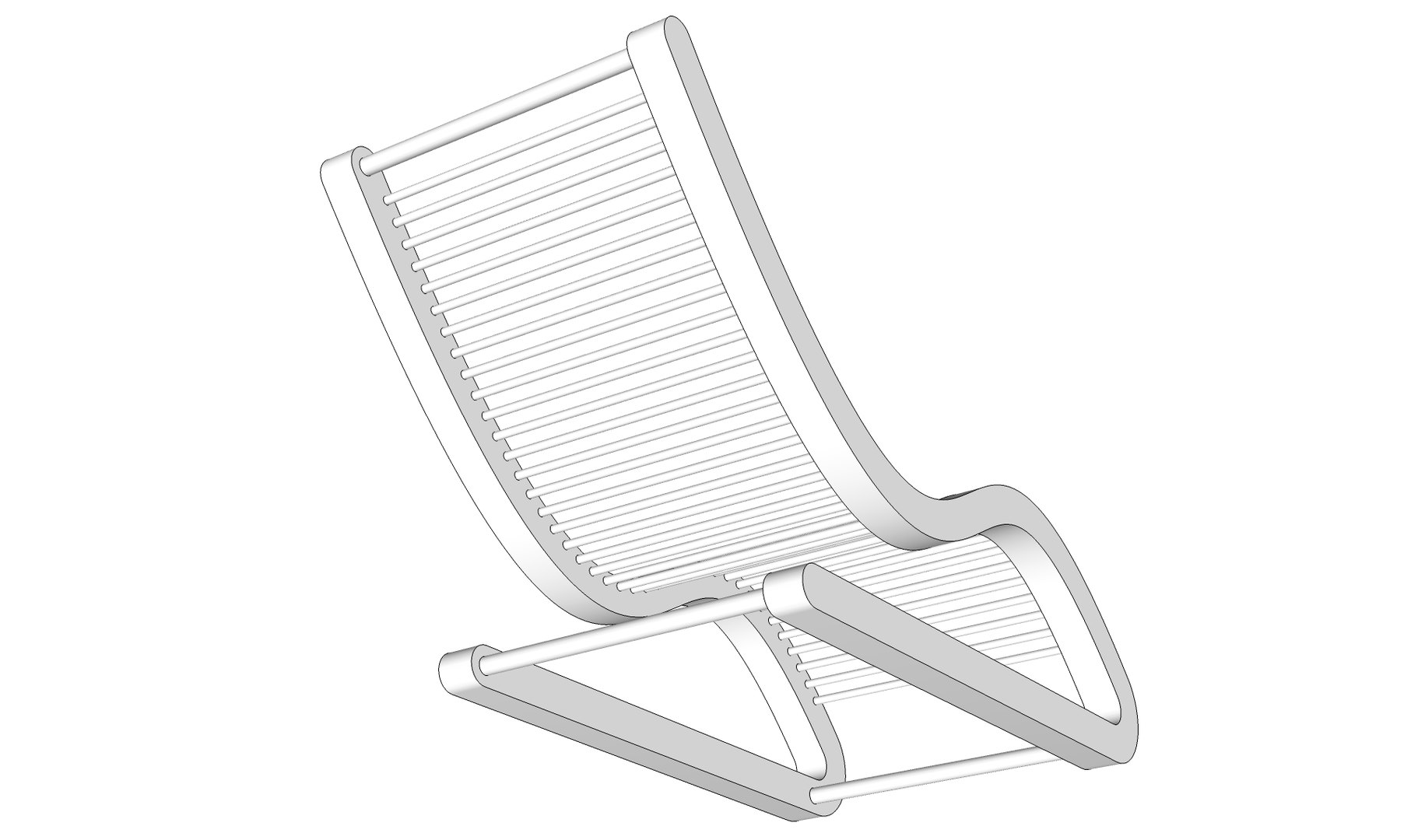 3D Lounge Chair Sunbed - TurboSquid 2170923