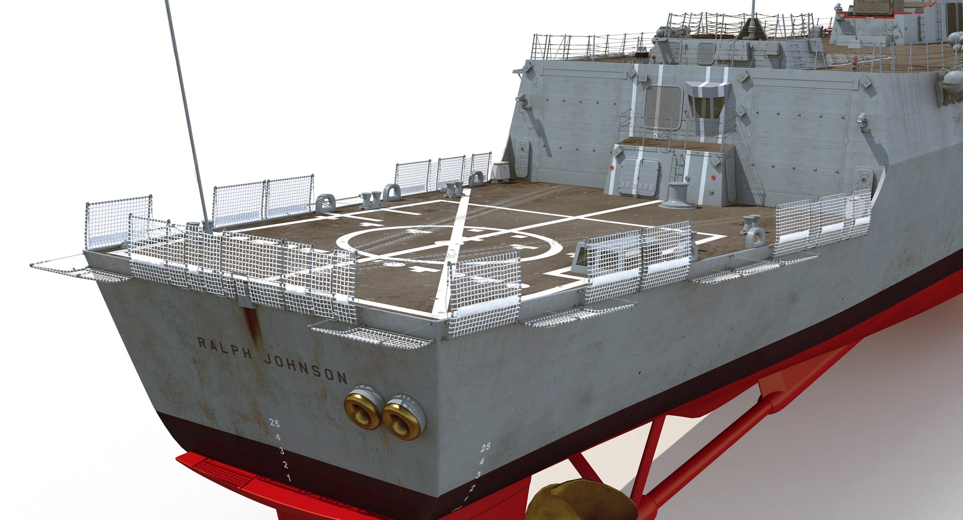 3D uss ralph johnson - TurboSquid 1296411