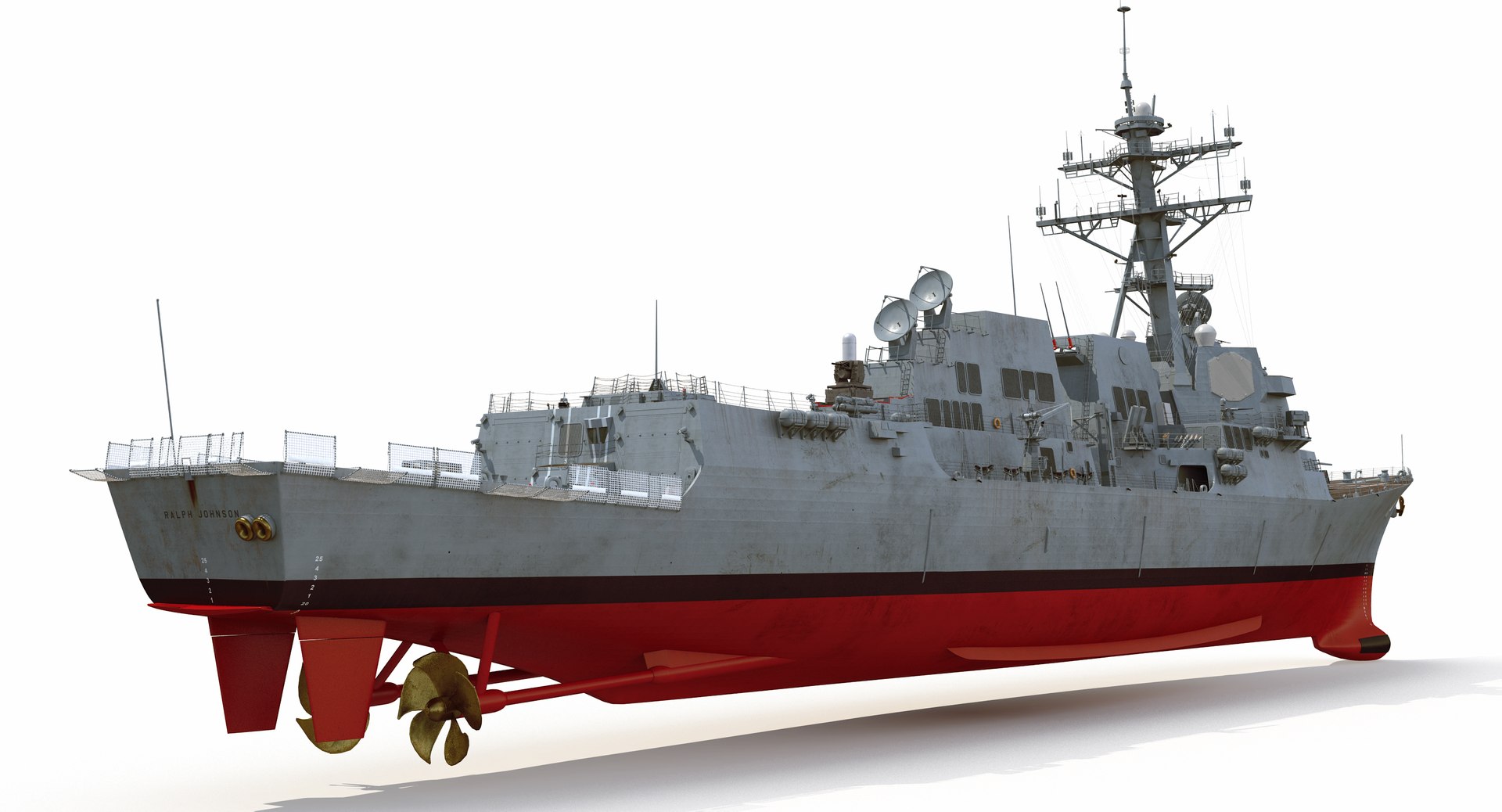 3D uss ralph johnson - TurboSquid 1296411