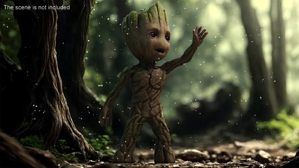 modelo 3d Personaje del Pequeño Groot de Marvel preparado para Maya - TurboSquid 2280776