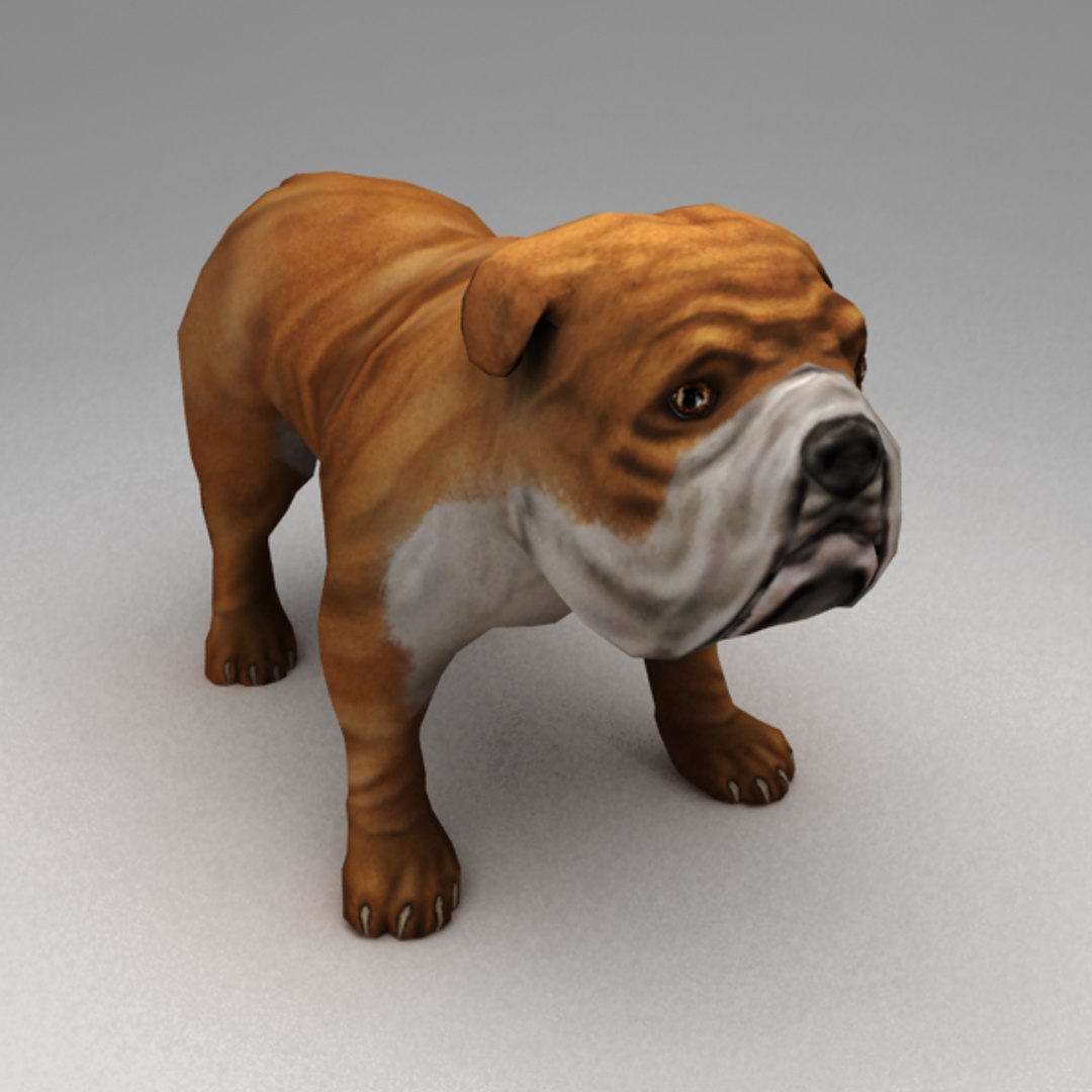 3d 9 rigged dogs