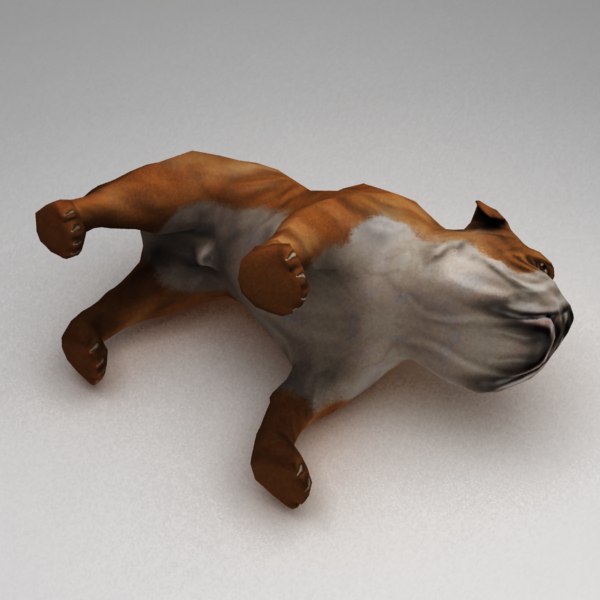 3d 9 rigged dogs