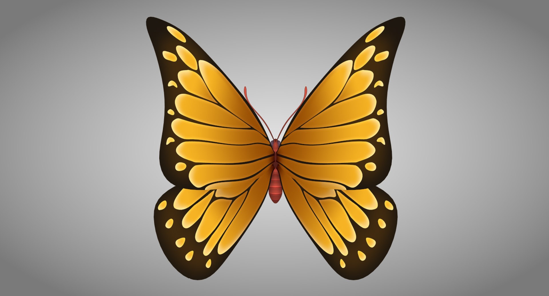 Max Beautiful Butterfly Cartoon