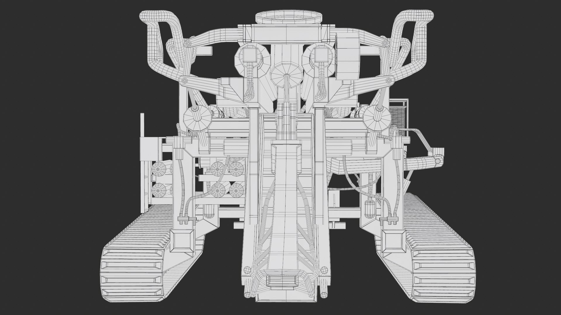 3D Underwater Cable Trencher T2 Vehicle PBR - TurboSquid 1805154