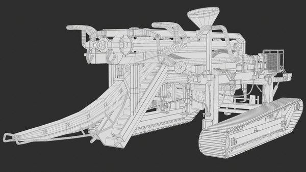 3D Underwater Cable Trencher T2 Vehicle PBR - TurboSquid 1805154