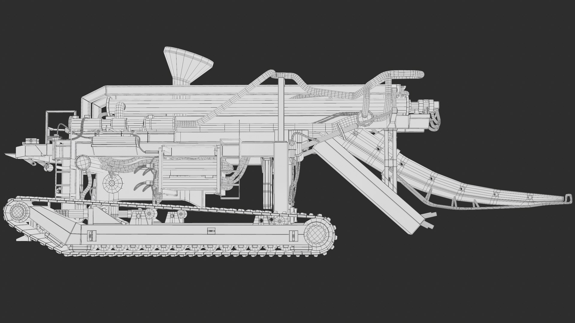 3D Underwater Cable Trencher T2 Vehicle PBR - TurboSquid 1805154