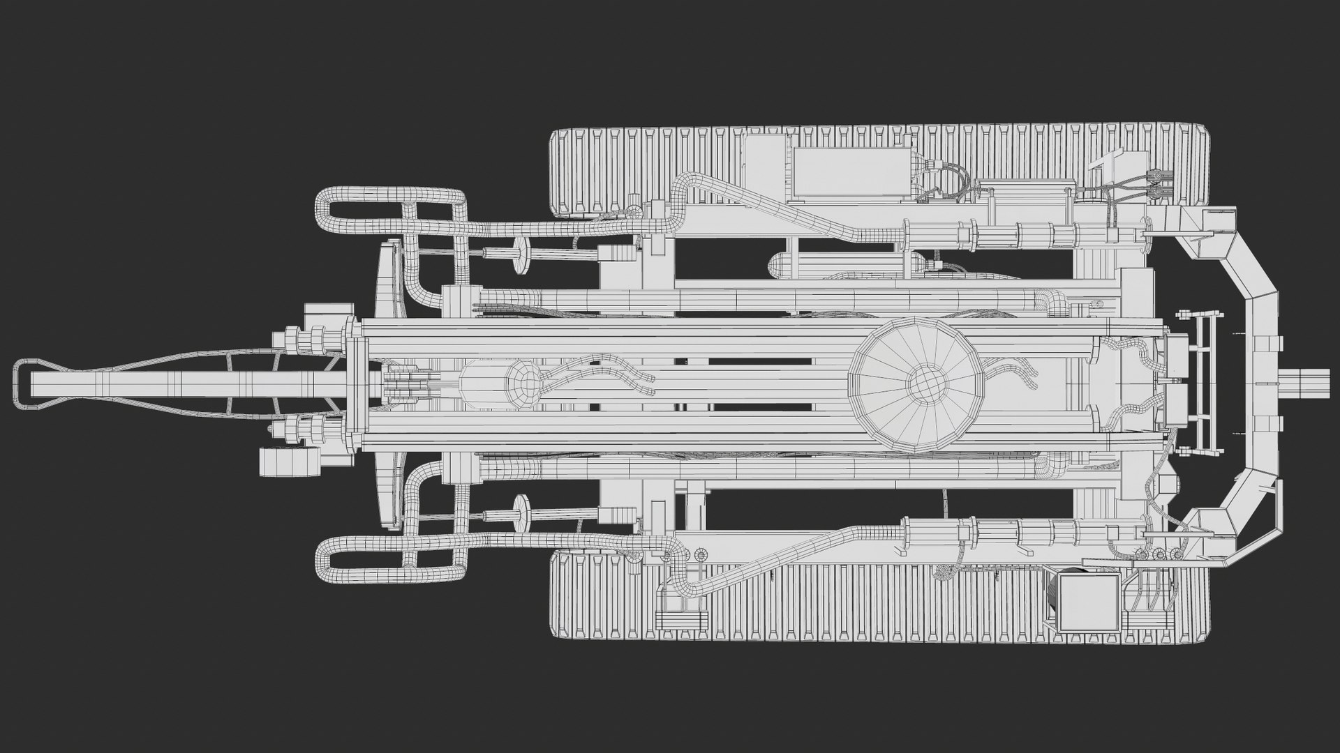 3D Underwater Cable Trencher T2 Vehicle PBR - TurboSquid 1805154