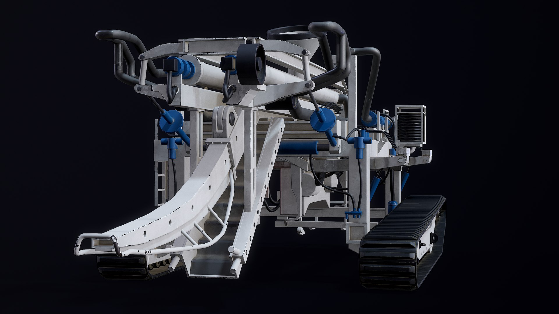 3D Underwater Cable Trencher T2 Vehicle PBR - TurboSquid 1805154