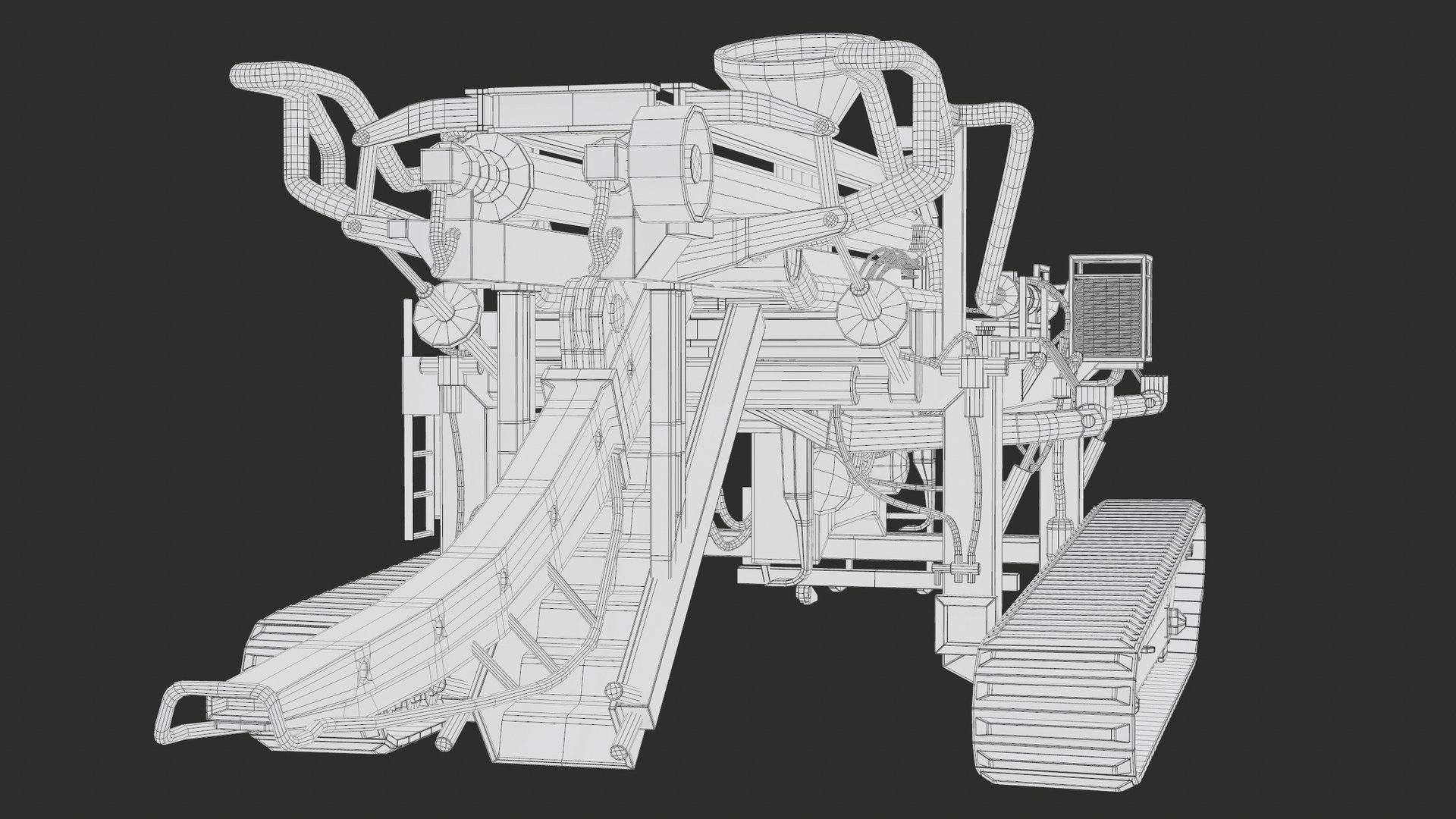 3D Underwater Cable Trencher T2 Vehicle PBR - TurboSquid 1805154