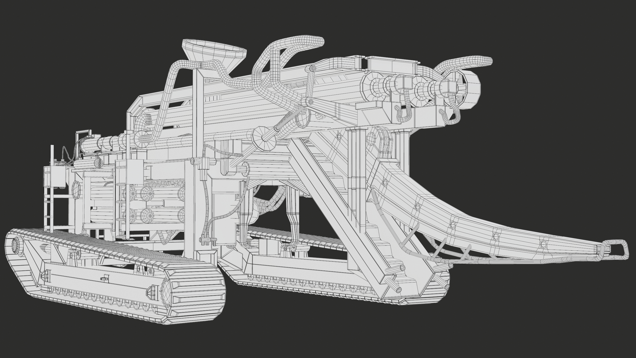 3D Underwater Cable Trencher T2 Vehicle PBR - TurboSquid 1805154