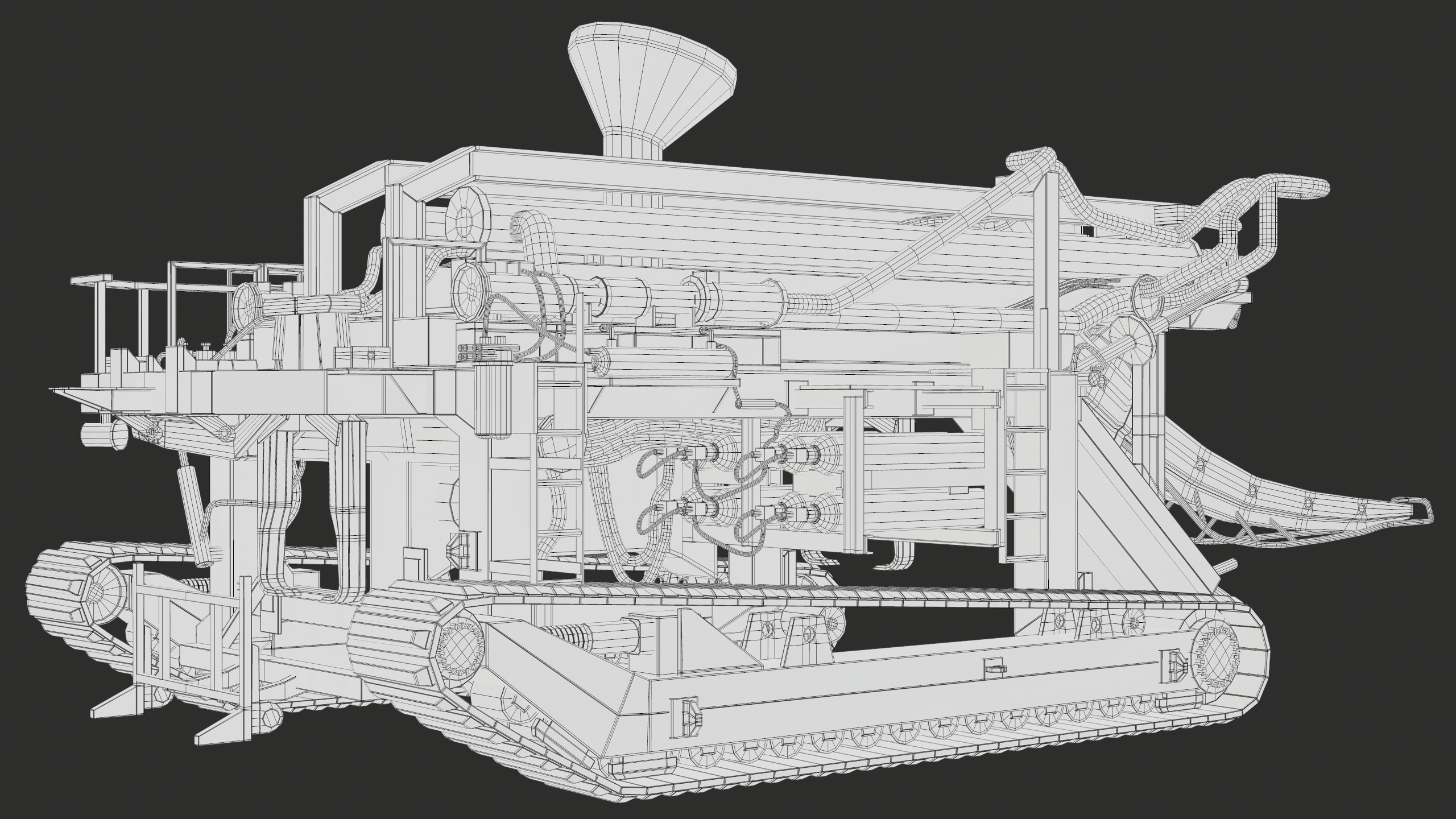 3D Underwater Cable Trencher T2 Vehicle PBR - TurboSquid 1805154