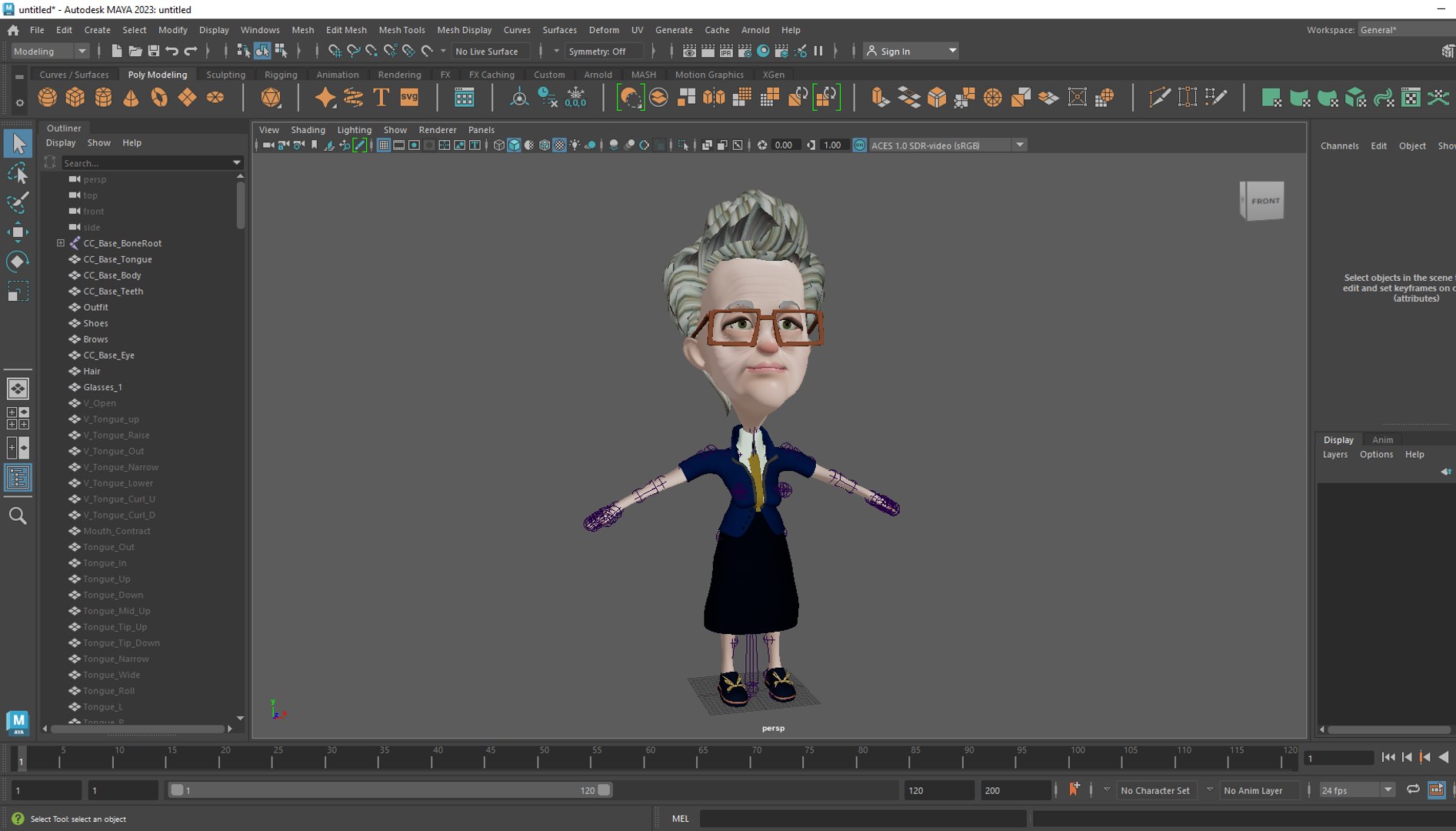 Cartoon Rigged Old Anty Woman Character 3D Model 3D Model - TurboSquid ...