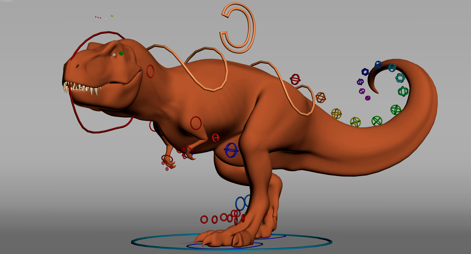 T-rex rigging animation 3D model - TurboSquid 1194430