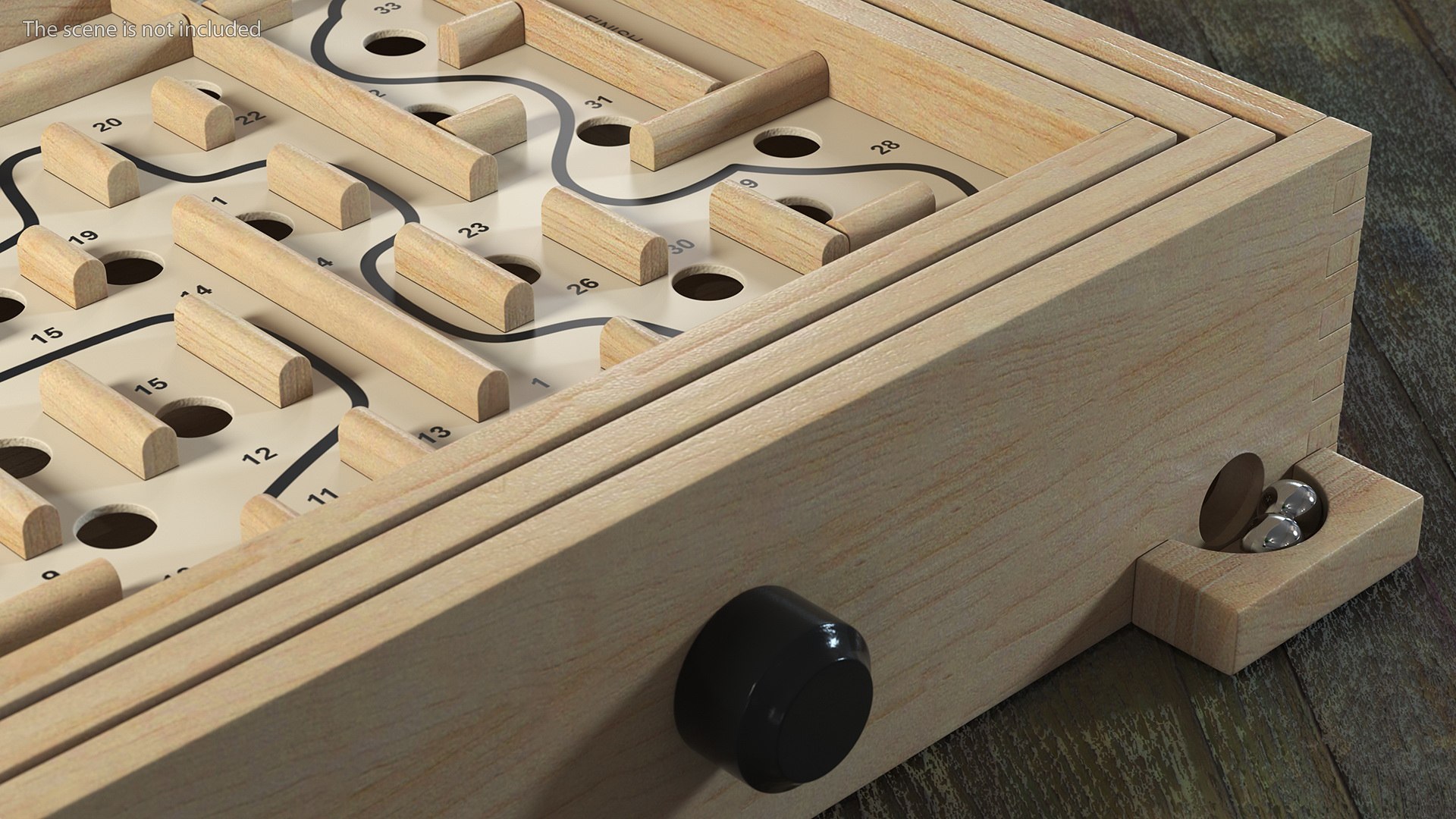 3D Wooden Maze Game With Steel Marbles - TurboSquid 1782451