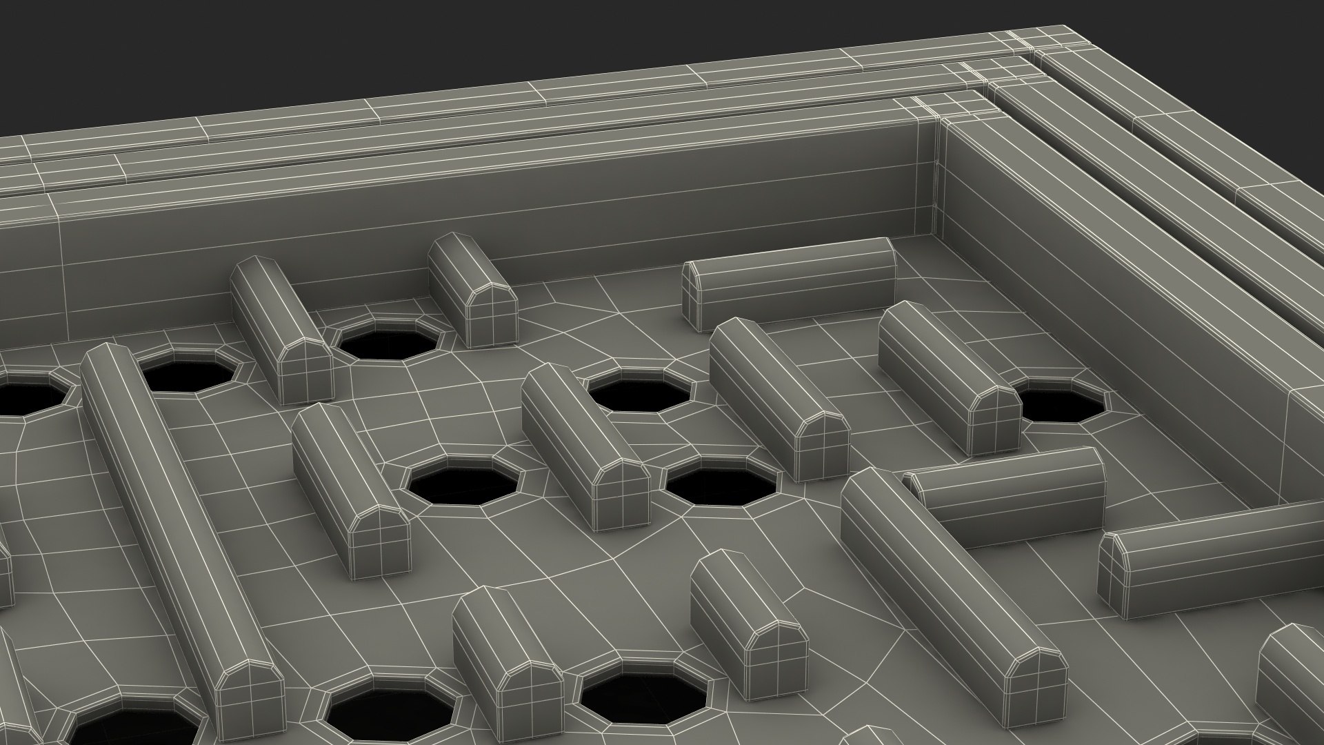 3D Wooden Maze Game with Steel Marbles - TurboSquid 1782451