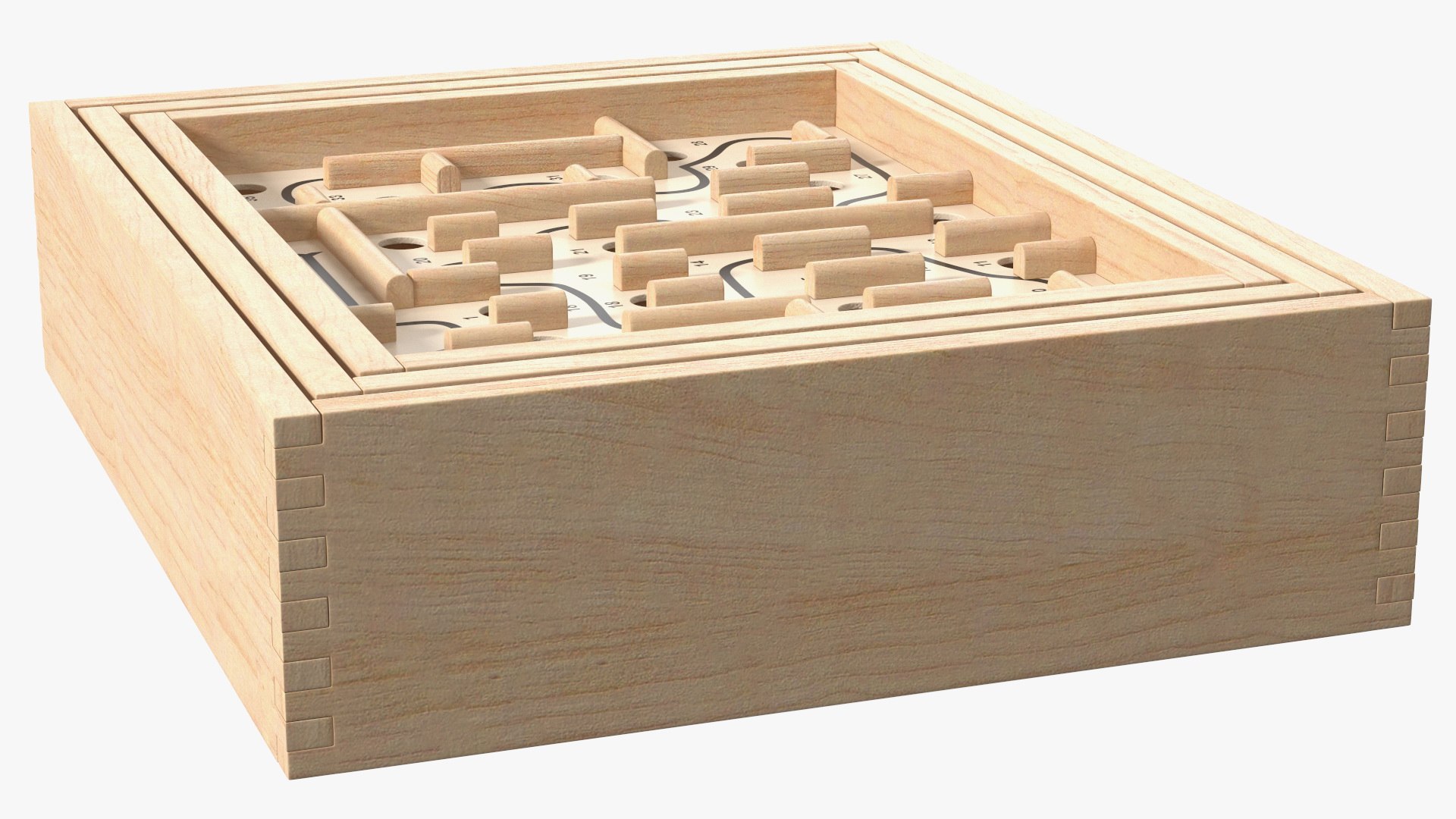 3D Wooden Maze Game with Steel Marbles - TurboSquid 1782451