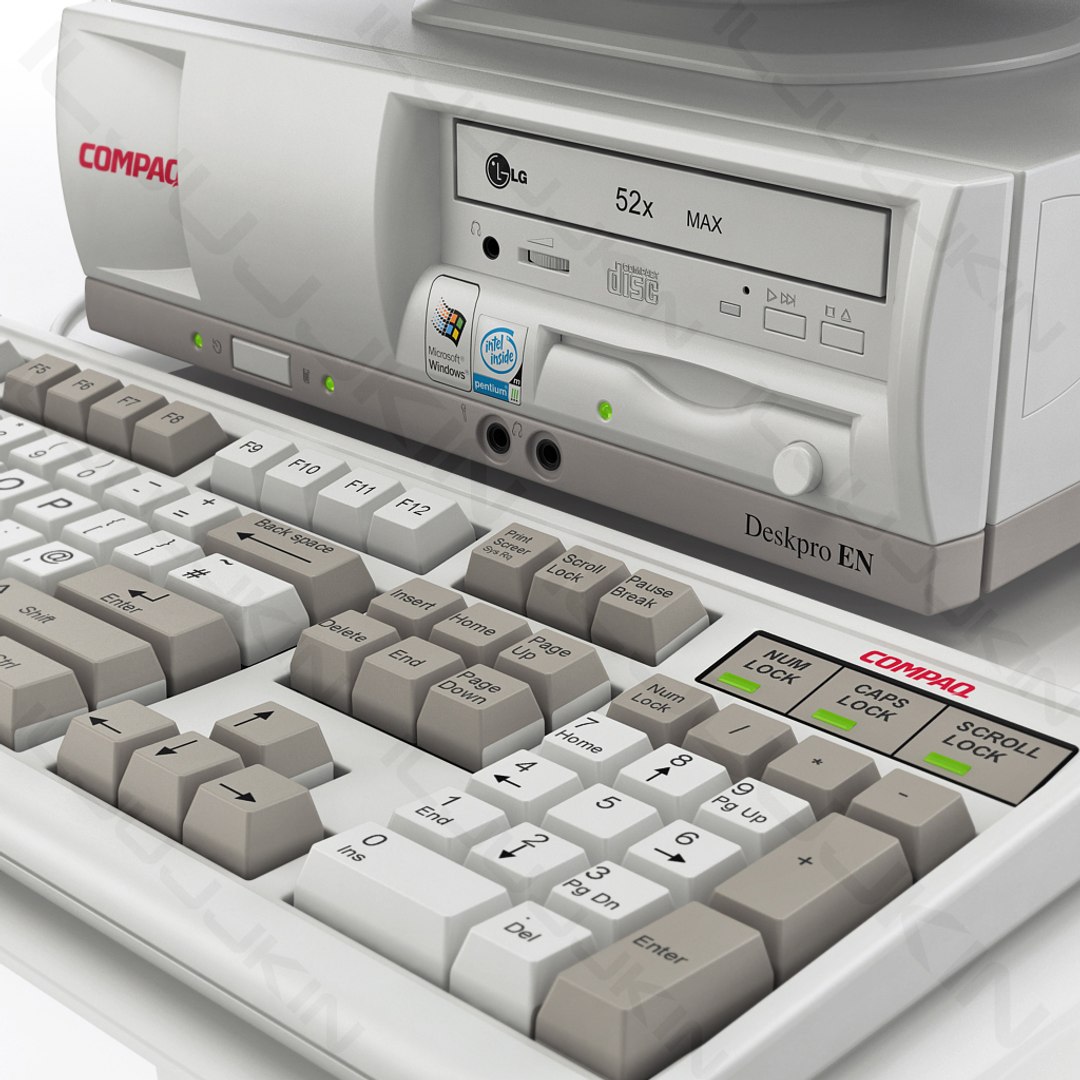 Old Pc Compaq Monitor 3ds