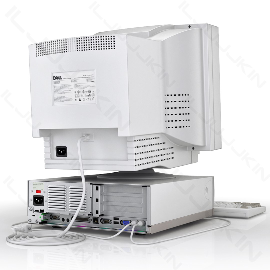 Old Pc Compaq Monitor 3ds