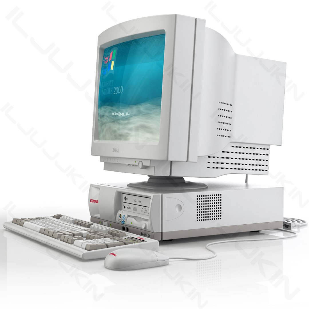 Old Pc Compaq Monitor 3ds
