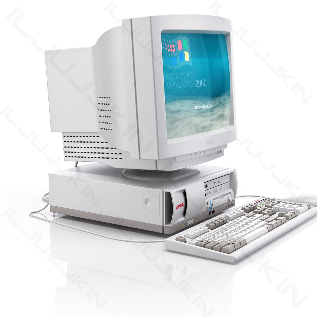 Old Pc Compaq Monitor 3ds