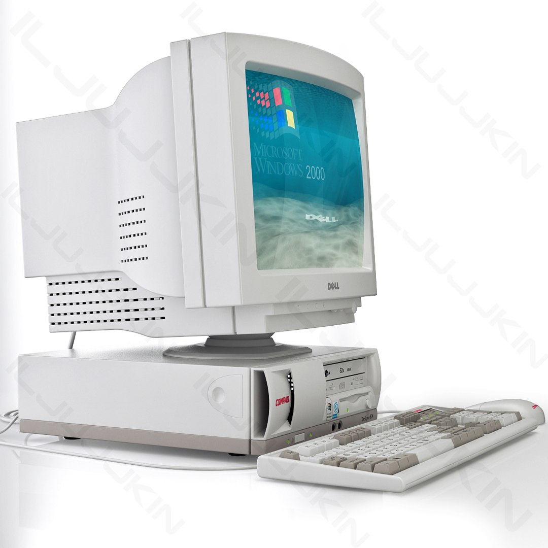 Old Pc Compaq Monitor 3ds