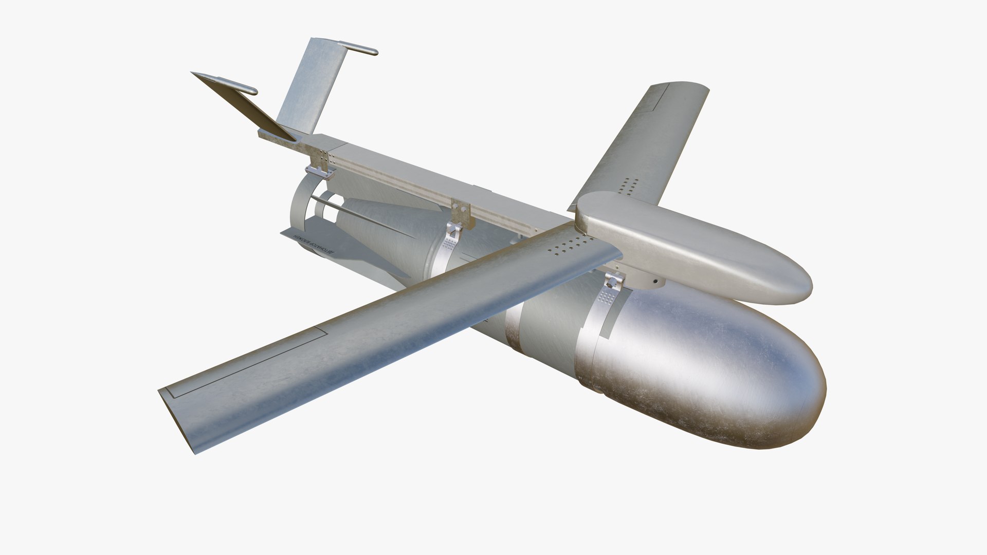 FAB-1500M54 UMPK Russian 1500KG Glide Bomb Game Ready PBR 3D Model ...