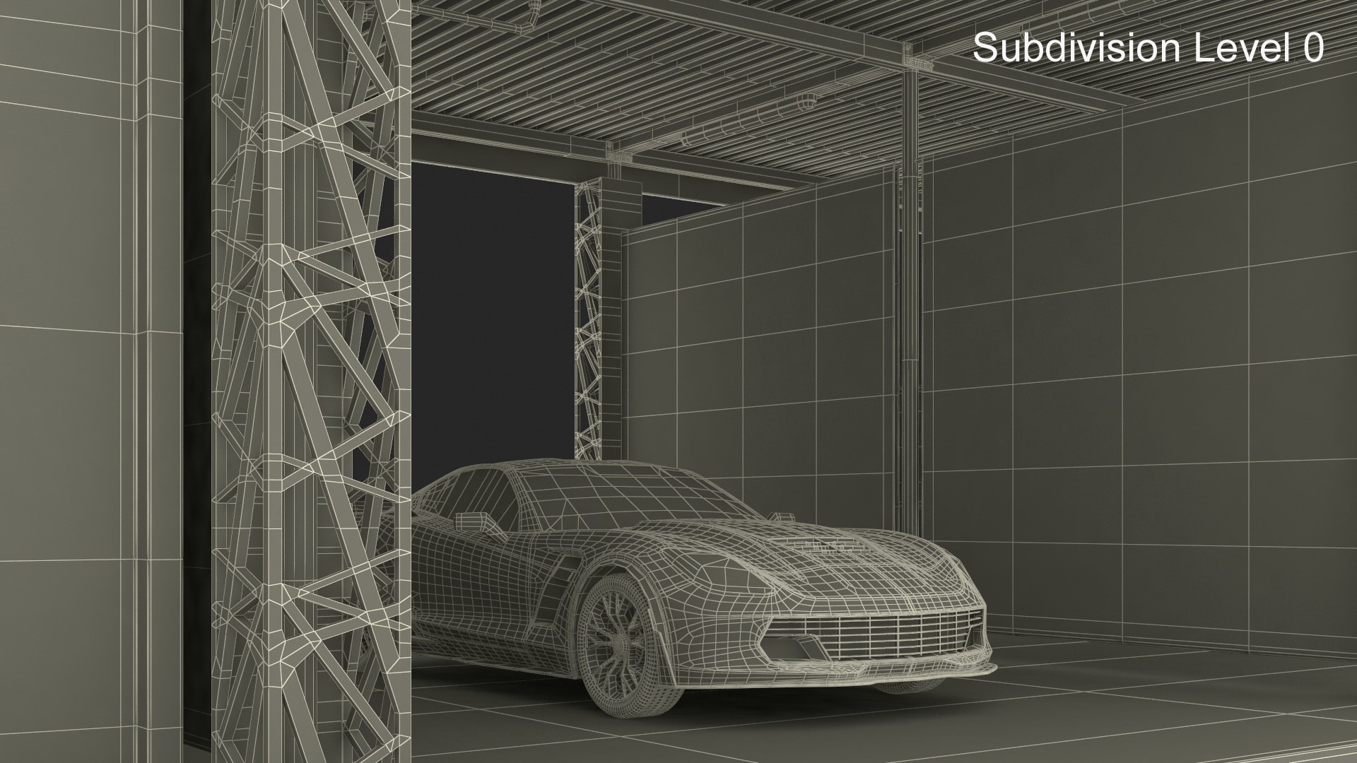 Self Serve Auto Wash And Cars 3D Model - TurboSquid 2332630