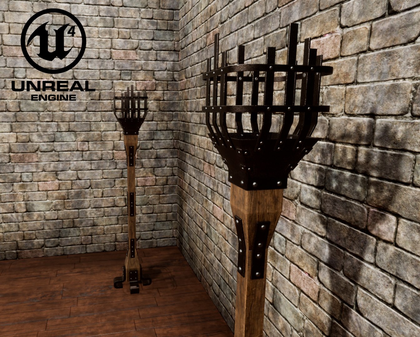 3D Model Medieval Torchere - TurboSquid 1980536