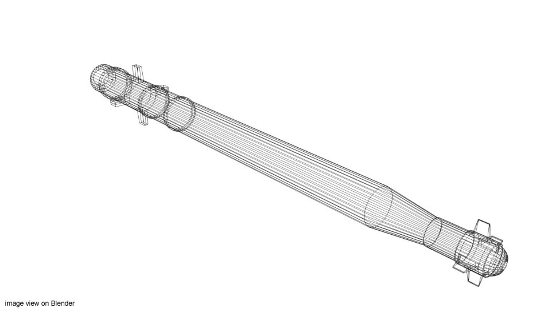 Rocket Launcher Warhead 3d Model