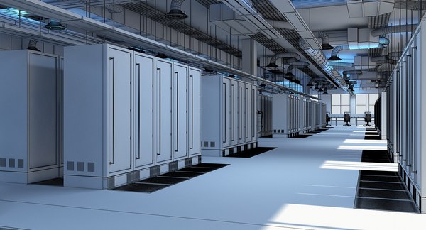 data servers 3d model