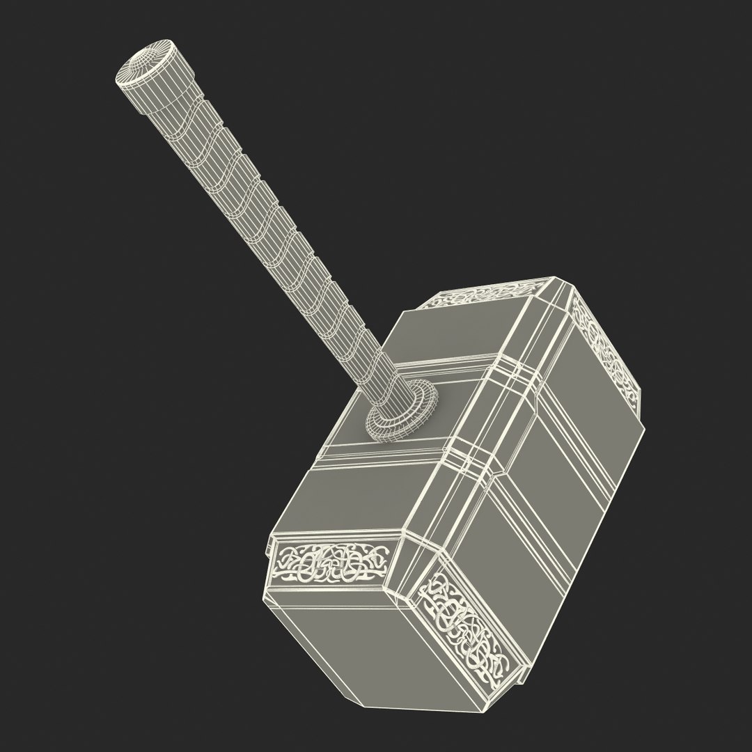 Thor Hammer 3d Model
