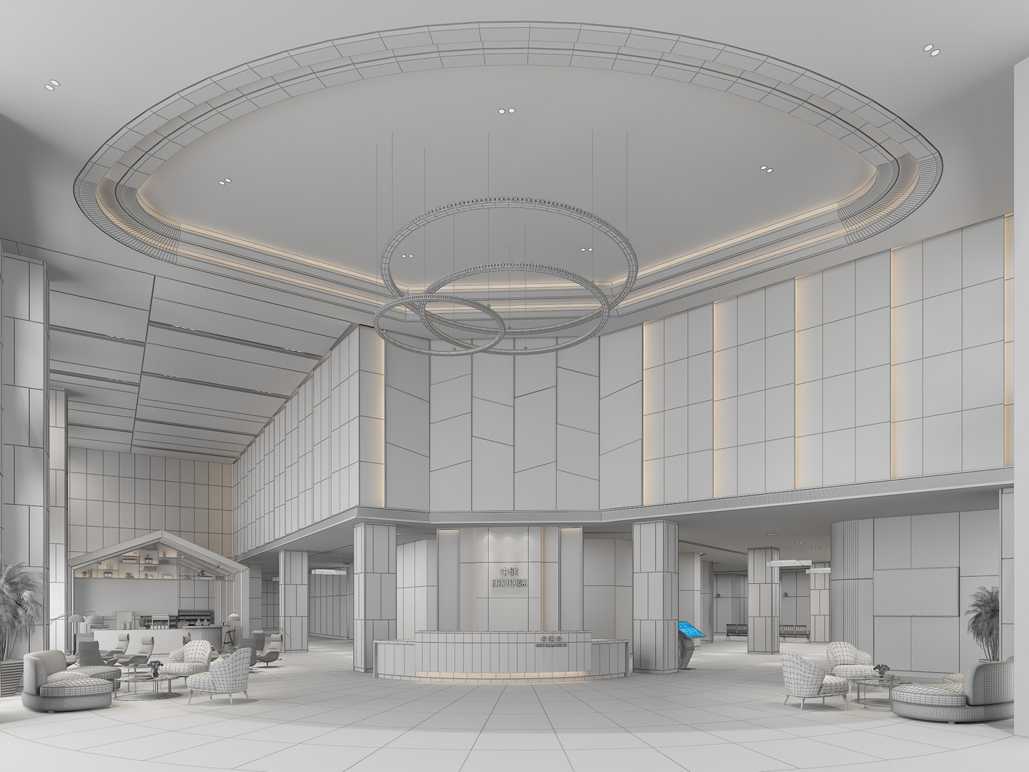 Modern Hospital Interior 3D Model - TurboSquid 2109615