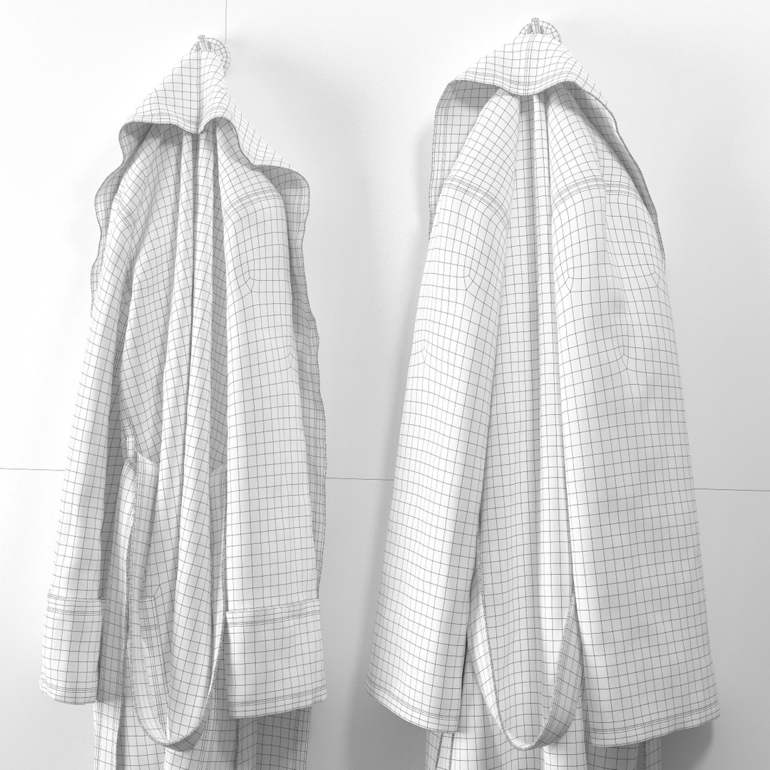 bath bathrobe bat 3d max