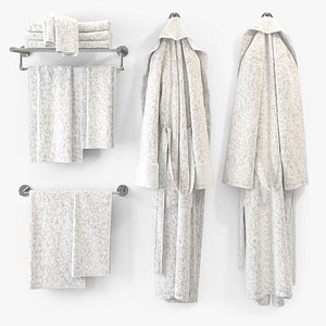 Bathrobe Robe Bath 3d Model