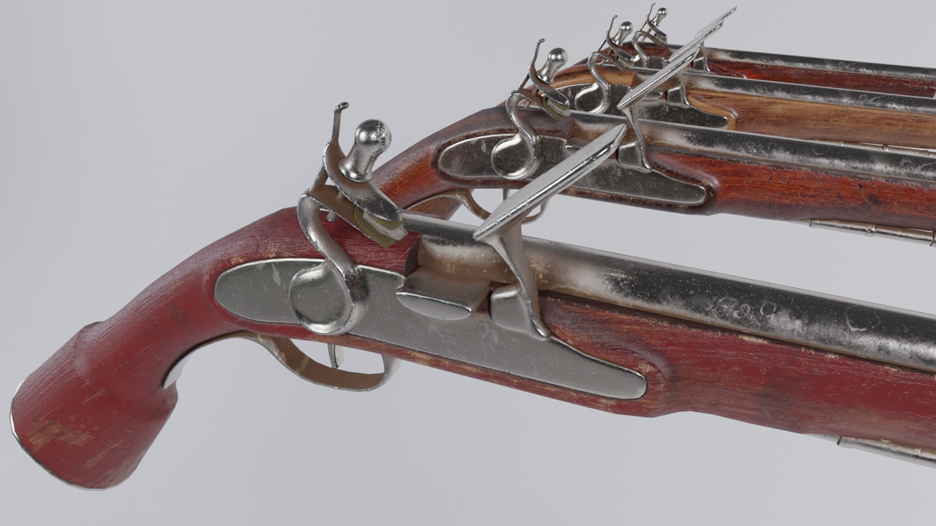 Flintlock Musket Model - TurboSquid 2153735