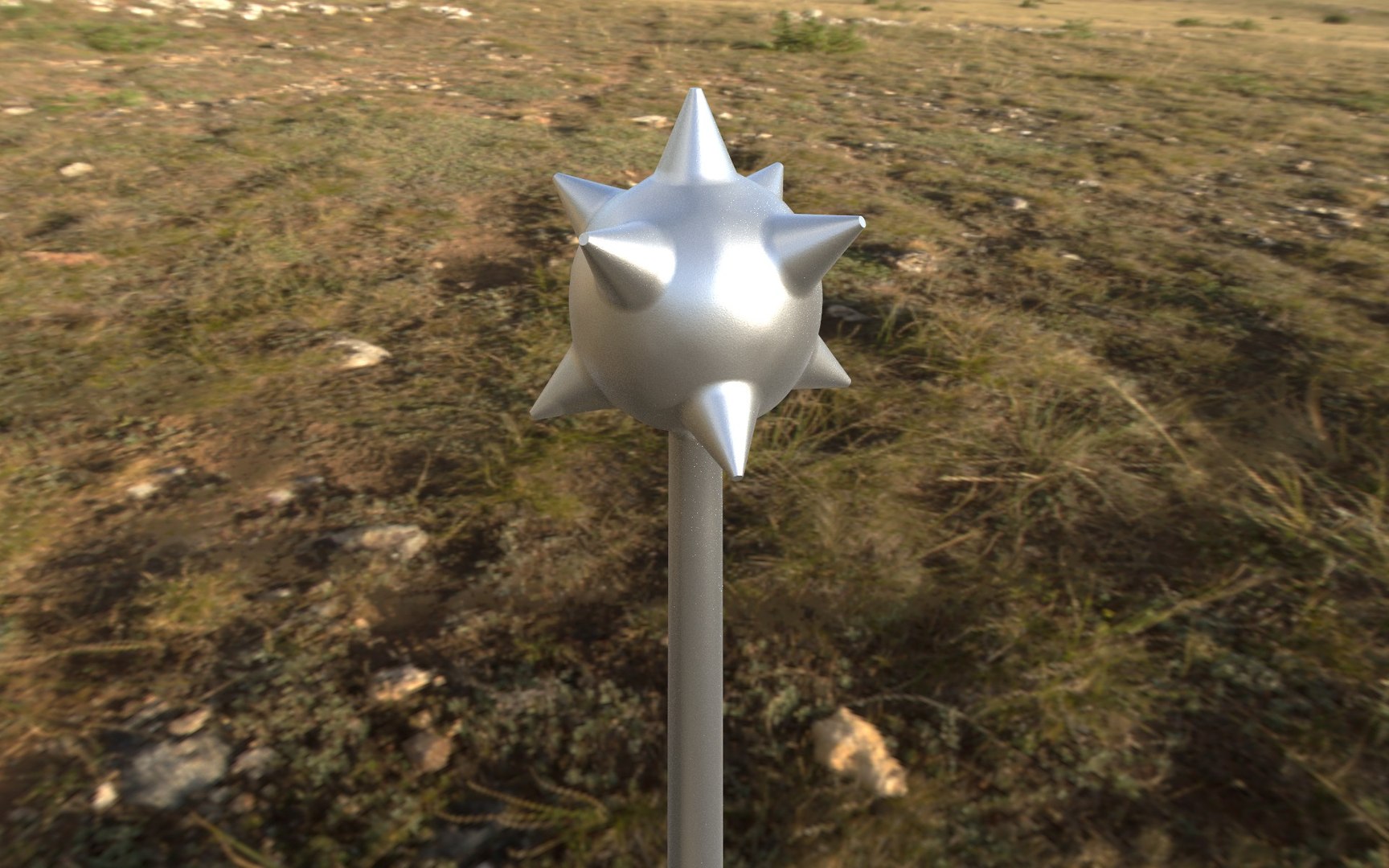 3D Model Spiked Club - TurboSquid 1777692