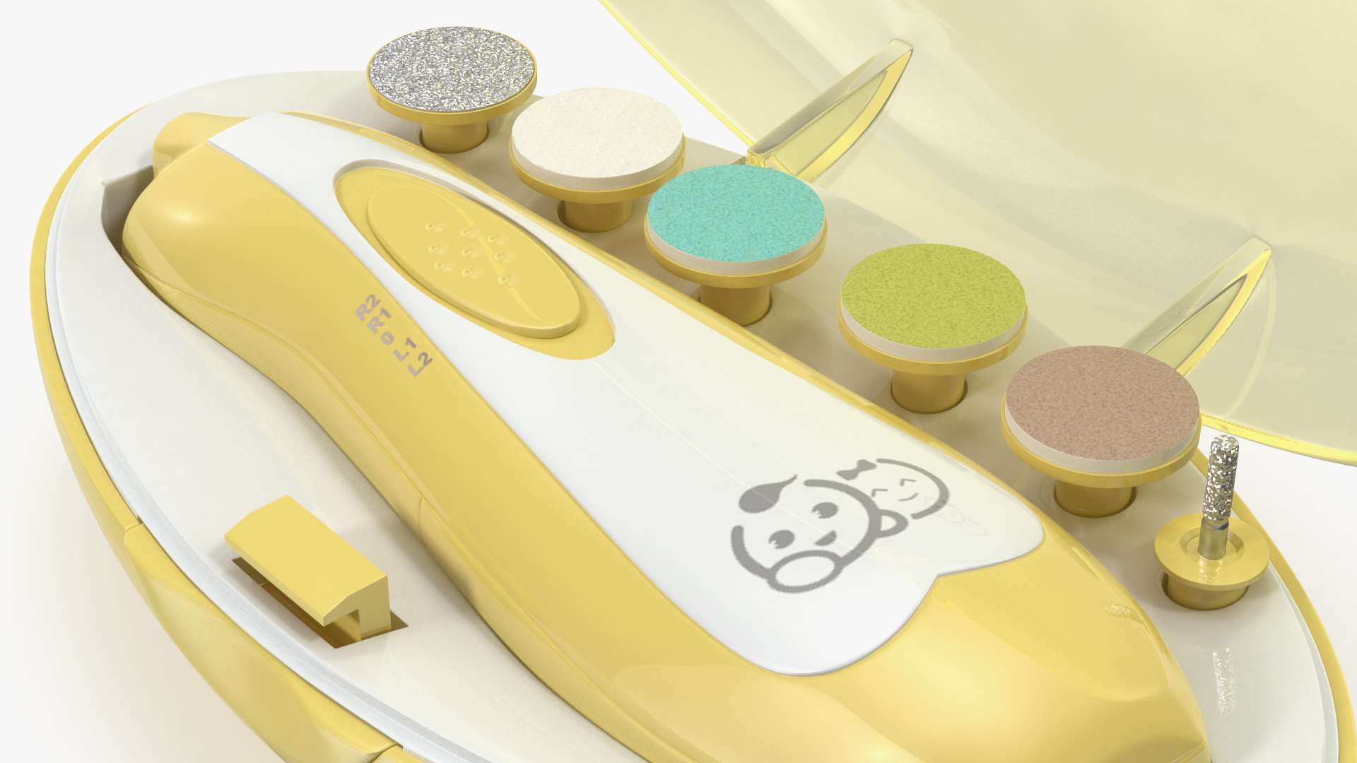 3D Baby Nail File Kit Royal Angels Yellow - TurboSquid 2001158