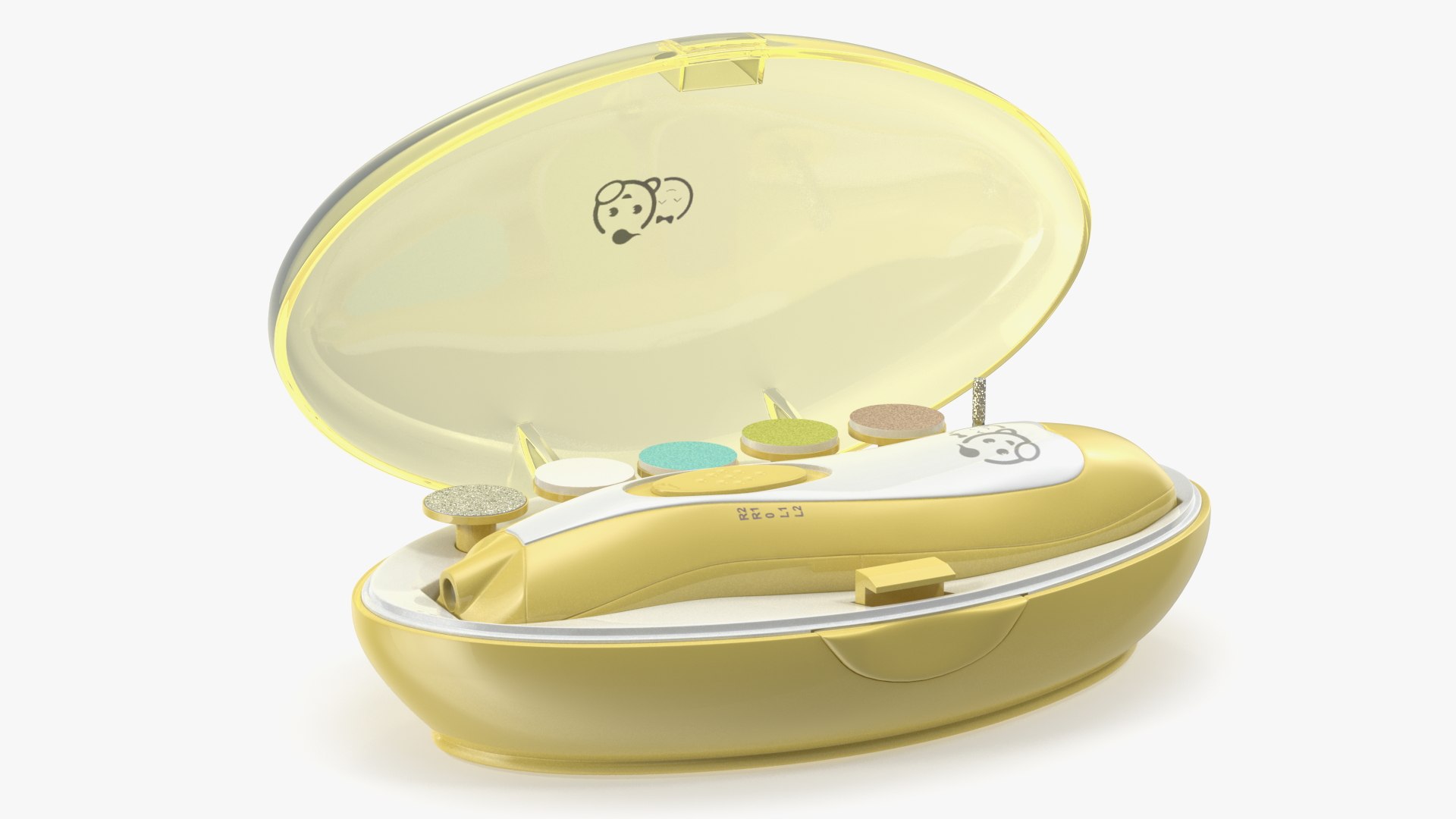 3D Baby Nail File Kit Royal Angels Yellow - TurboSquid 2001158