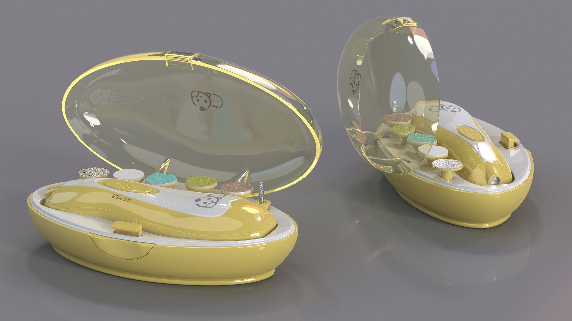 3D Baby Nail File Kit Royal Angels Yellow - TurboSquid 2001158