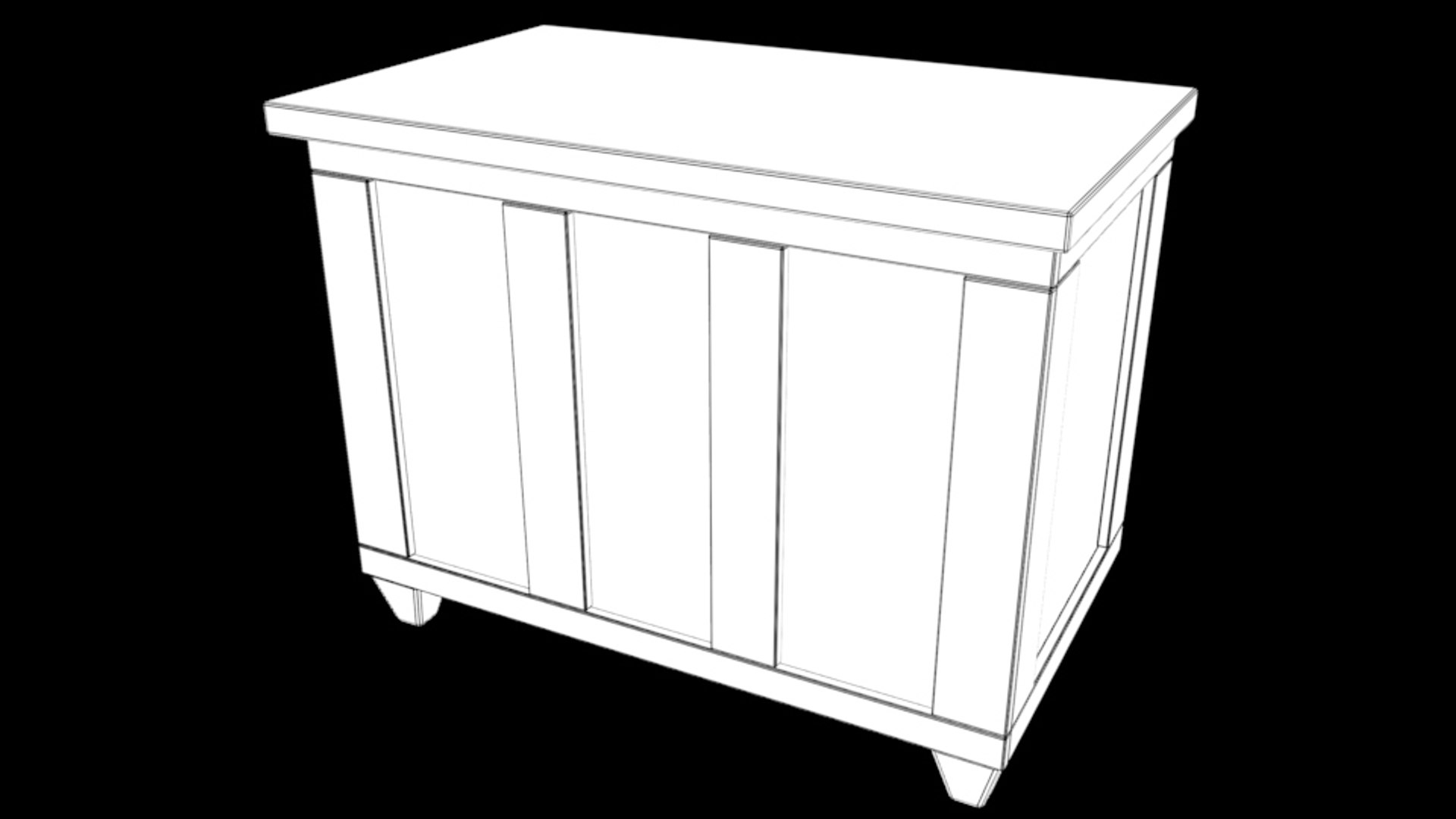 Tall Cedar Chest 3D model - TurboSquid 1731167