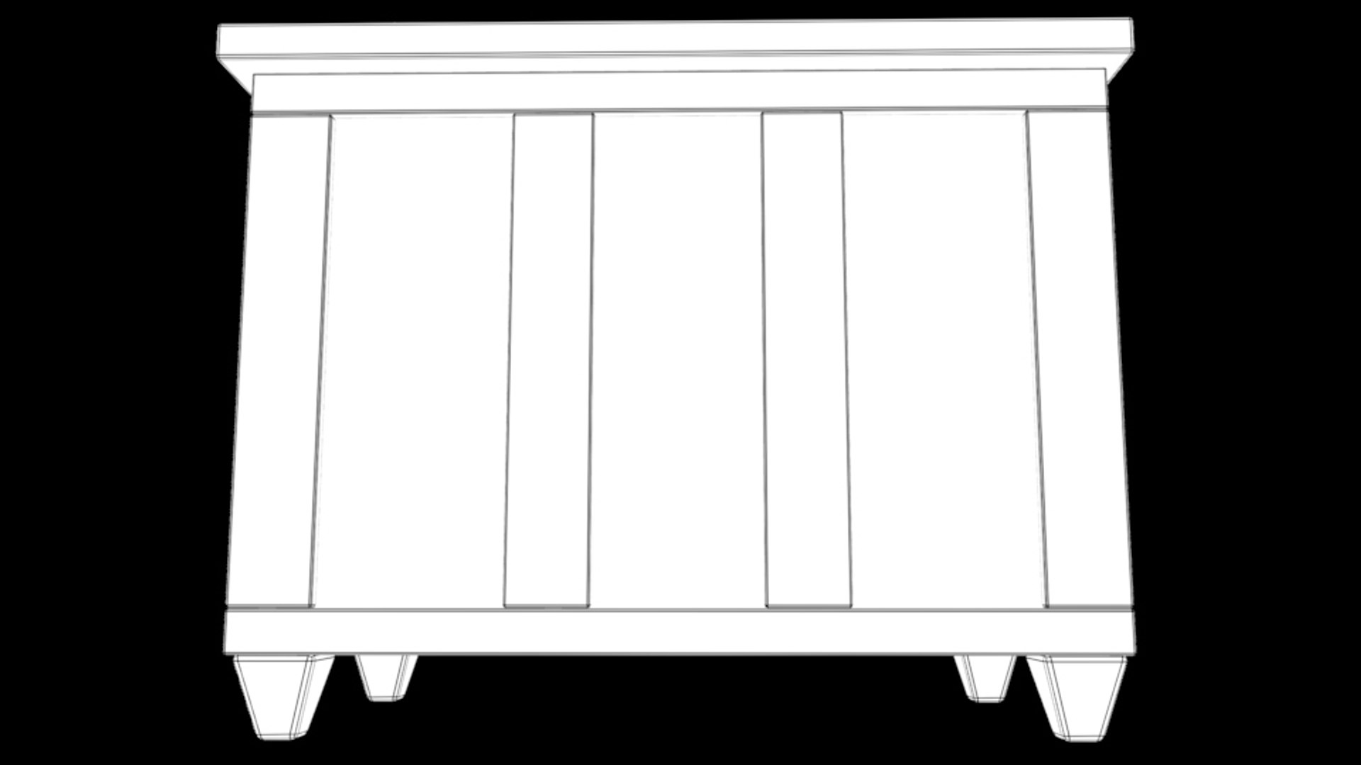 Tall Cedar Chest 3D model - TurboSquid 1731167