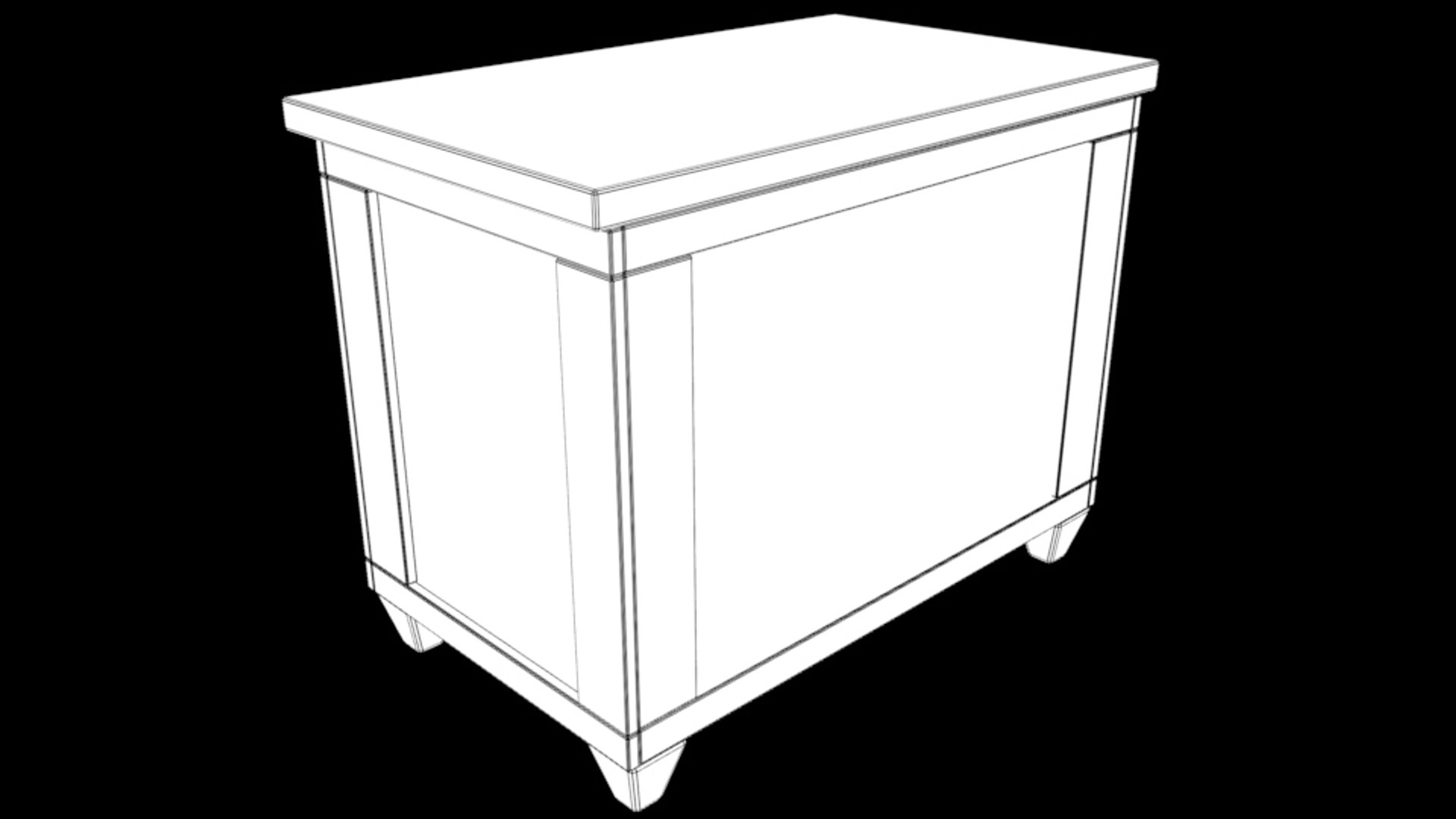 Tall Cedar Chest 3D model - TurboSquid 1731167