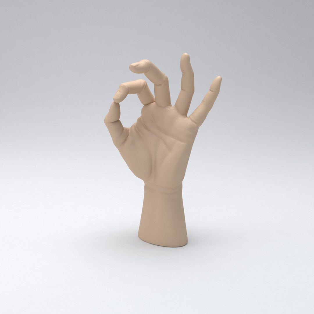 Hand Ok Printable Print 3d Model