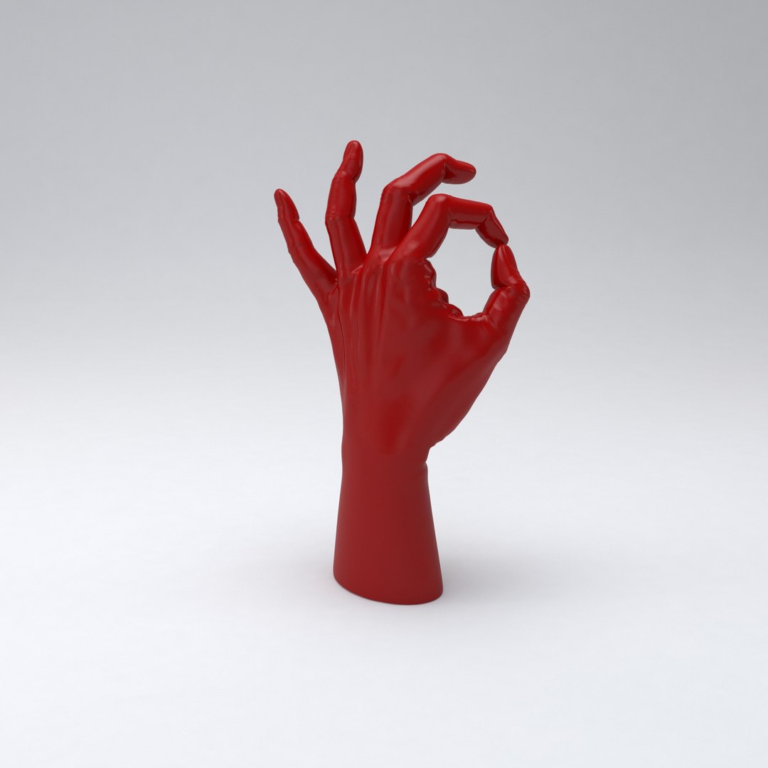 Hand Ok Printable Print 3d Model