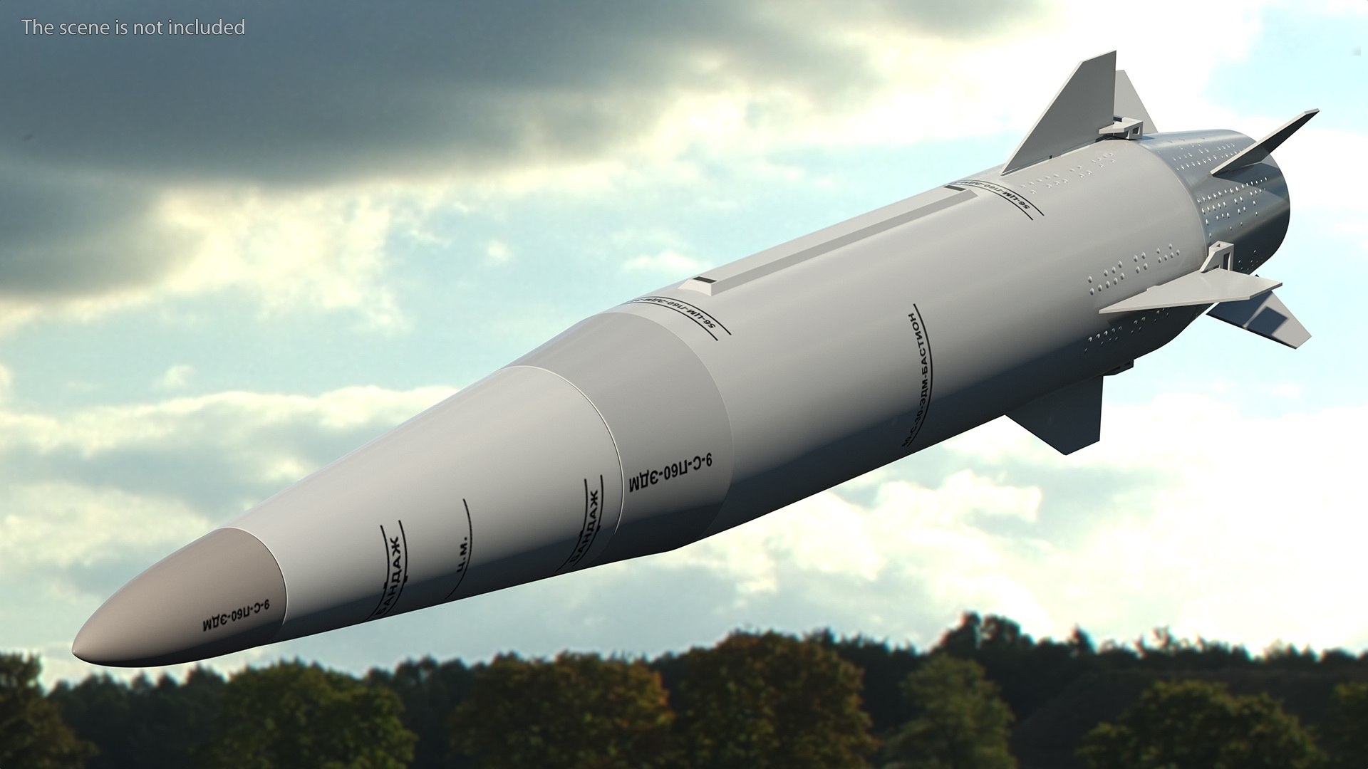 Kinzhal Kh-47M2 Nuclear Capable Hypersonic Missile Model - TurboSquid ...