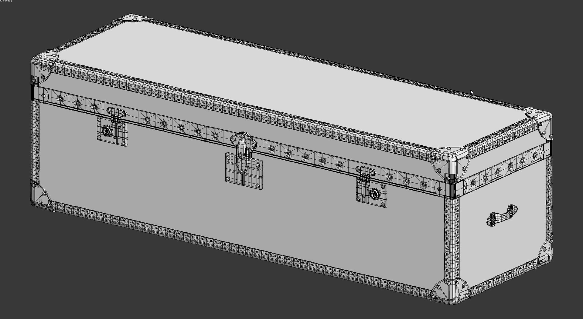 3d Mayfair Steamer Trunk Model