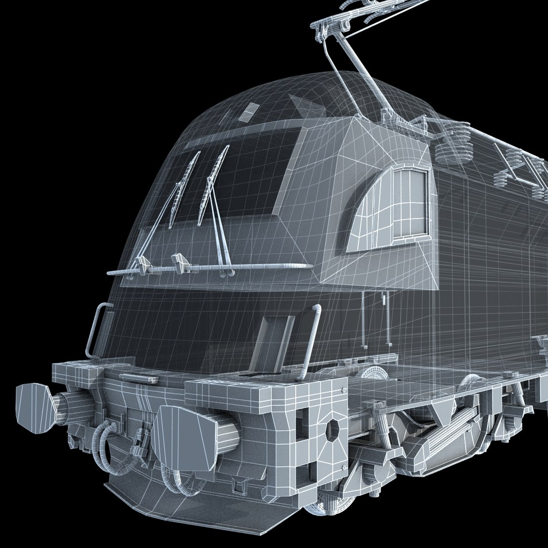 3d model railjet car locomotive