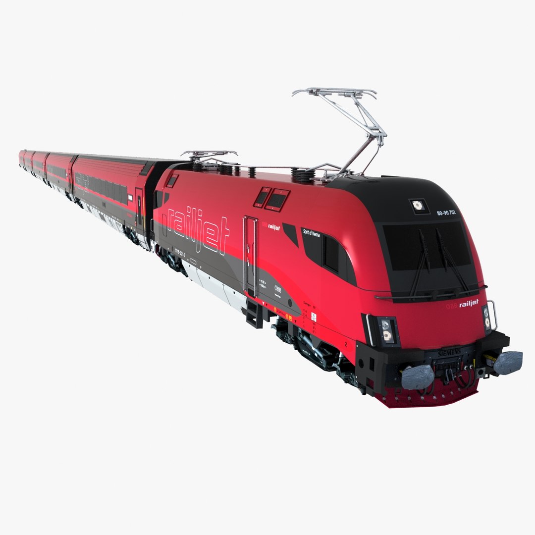 3d Model Railjet Car Locomotive